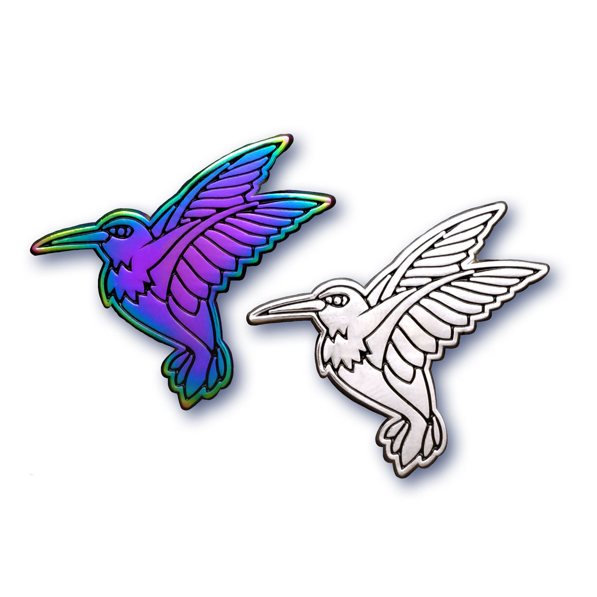 Silver Hummingbird Pin – Frost Dragon Designs
