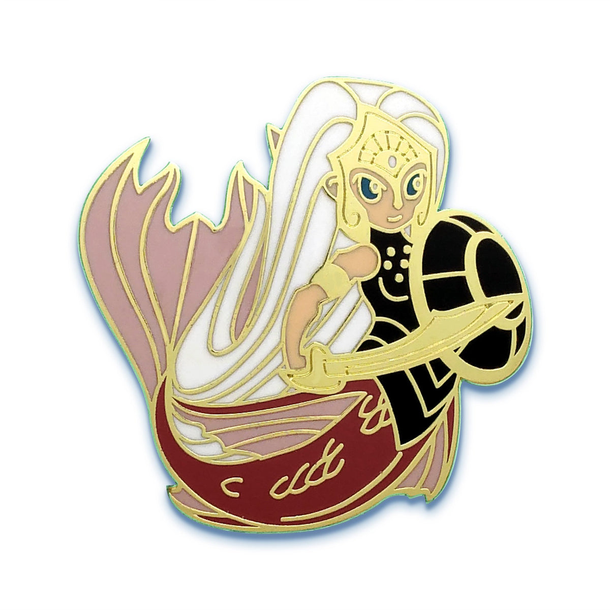 Mermaid Pin - Hard Enamel - Deep Defender – Frost Dragon Designs
